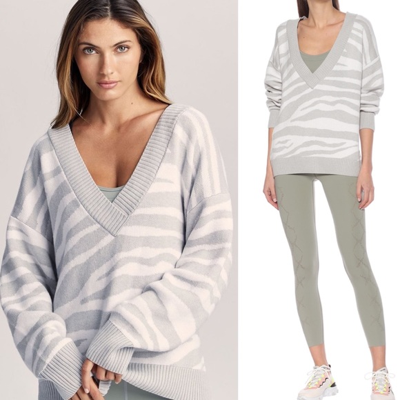 Varley | Sweaters | Varley Calvert Sweater Tiger Grey | Poshmark